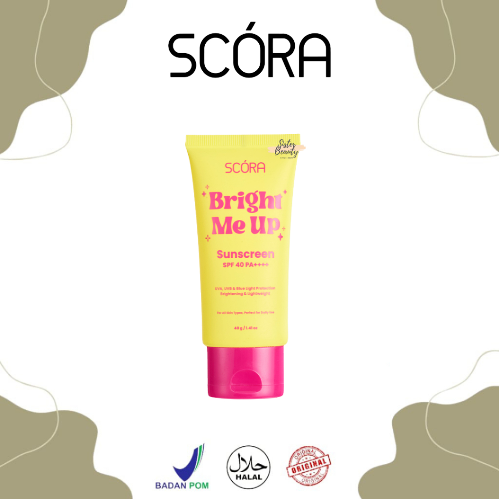 Jual SisterBeauty - Scora Bright Me Up Sunscreen 40gr | Shopee Indonesia