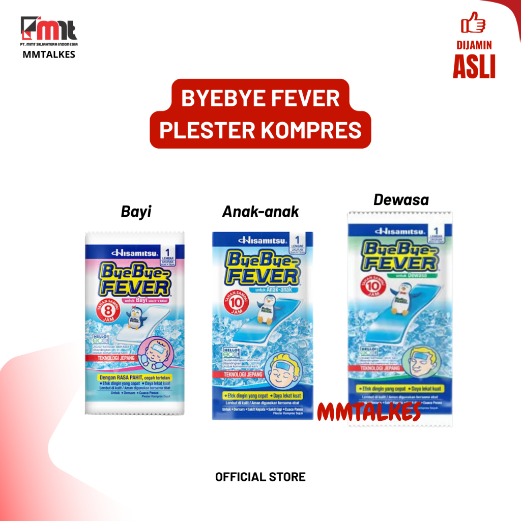Jual Bye-bye Fever Dewasa I Anak I Bayi / Byebye Fever Bayi PER PCS ...