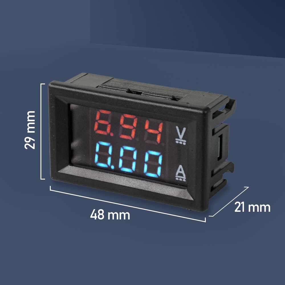 Jual Alat Pengukur Listrik Voltmeter Ammeter Electric DIY LED Display - GN-0117 - Black | Shopee ...
