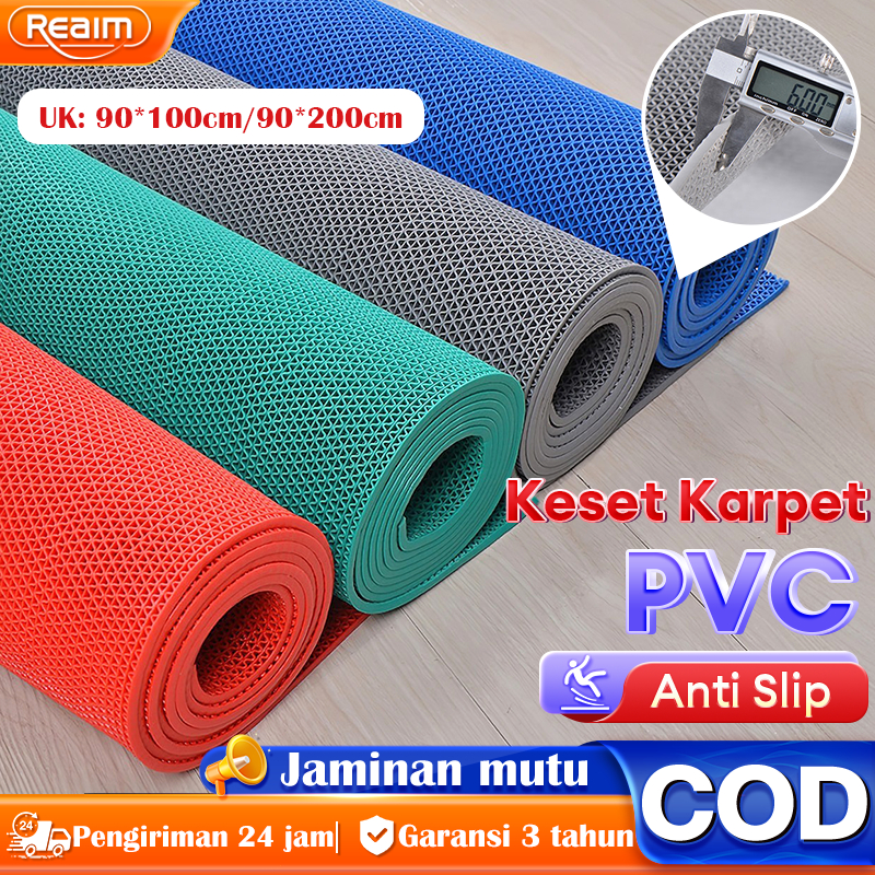 Jual Reaim Keset Karpet PVC Anti Slip UKURAN 90x100/200CM Keset kamar ...