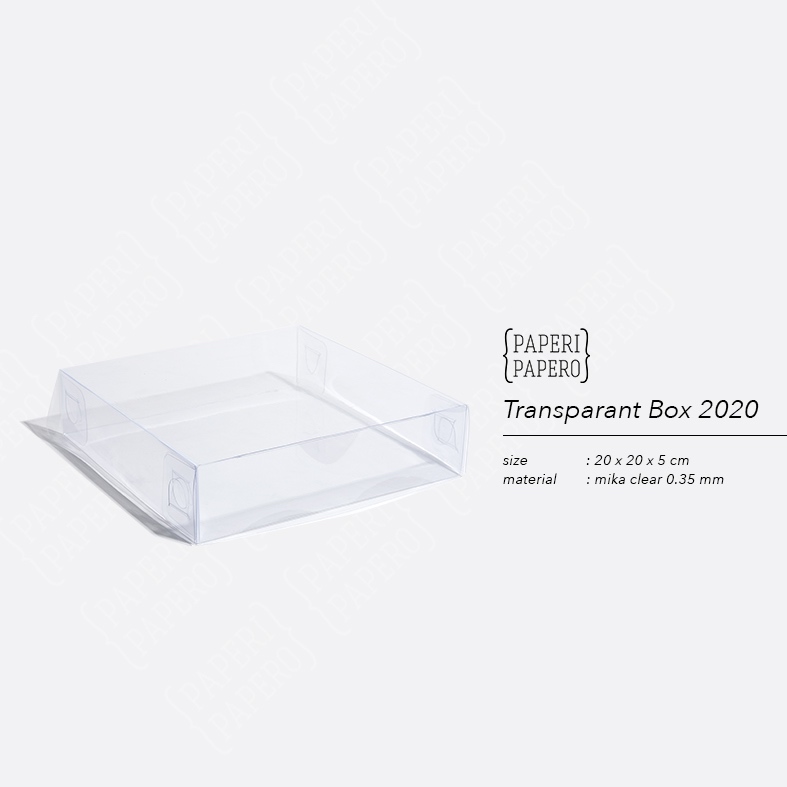 Jual Transparent Box (20 x 20 x 5 cm) - Kotak Mika Transparan ...