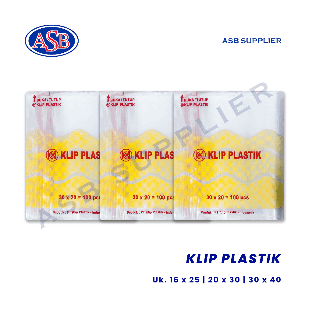 Jual Plastik Klip BESAR / Zipper / Ziplock KLIP PLASTIK (100 Pcs ...