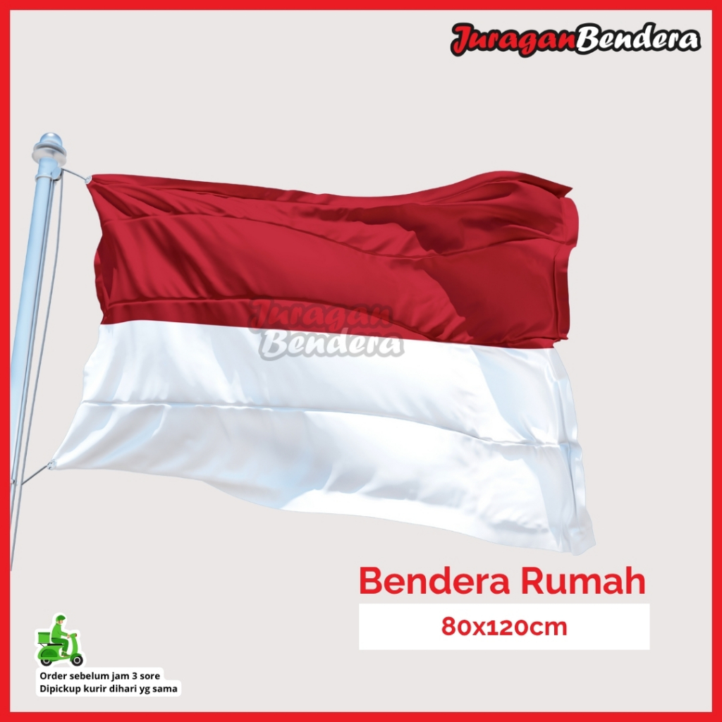 Jual Bendera Merah Putih 80x120 cm | Bendera Rumah | Bendera Indonesia ...