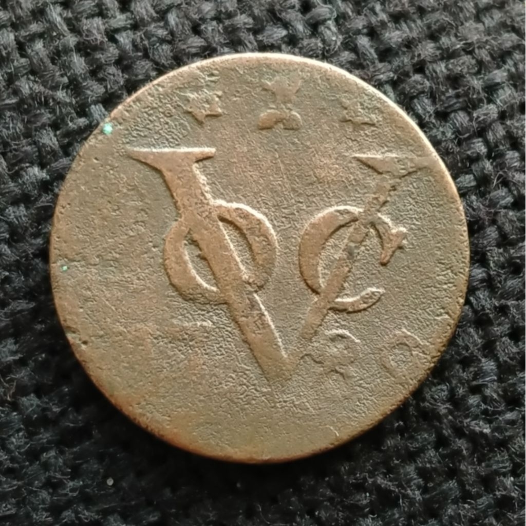 Jual Koin Kuno VOC mint Zeeland 1 Duit tahun 1789 error cetak geser ...