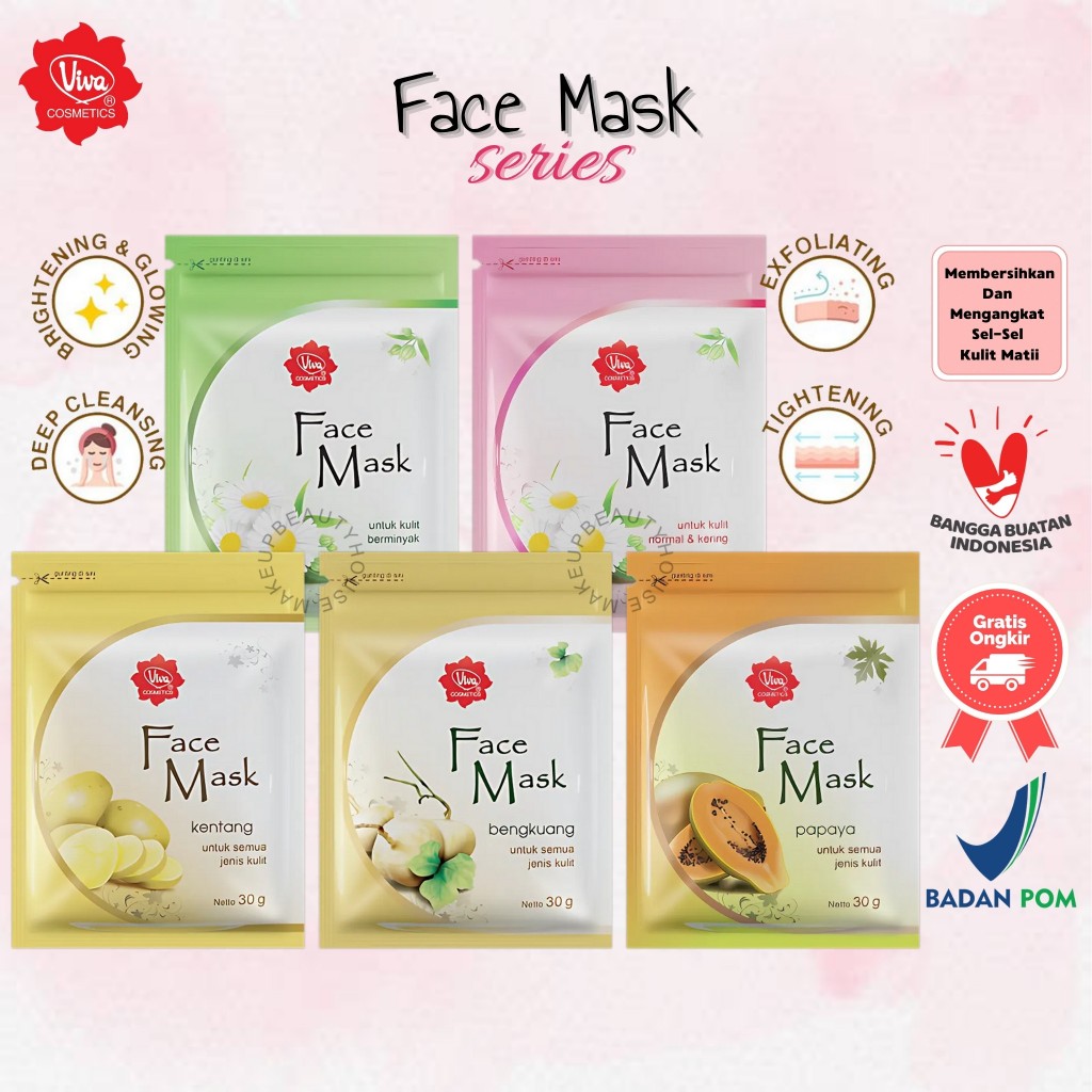 Jual VIVA Face Masker 30 gr - Masker Wajah | Shopee Indonesia