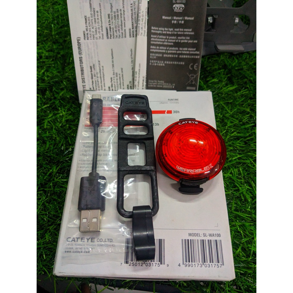 Jual LAMPU BELAKANG / REAR LAMP SEPEDA CATEYE / CAT EYE WEARABLE X TYPE ...