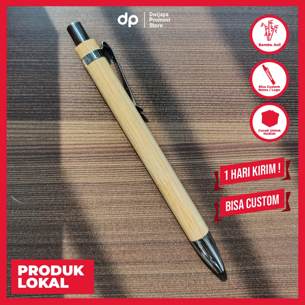 Jual Custom Nama Pulpen Kayu Klasik Dari Bahan Kayu Halus dengan Opsi ...