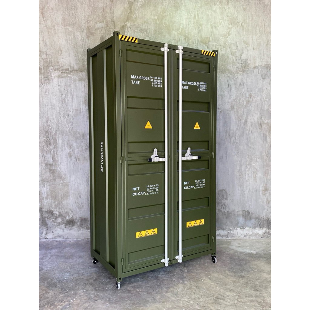 Jual wardrobe container bahan besi UK 200x120x55 | Shopee Indonesia