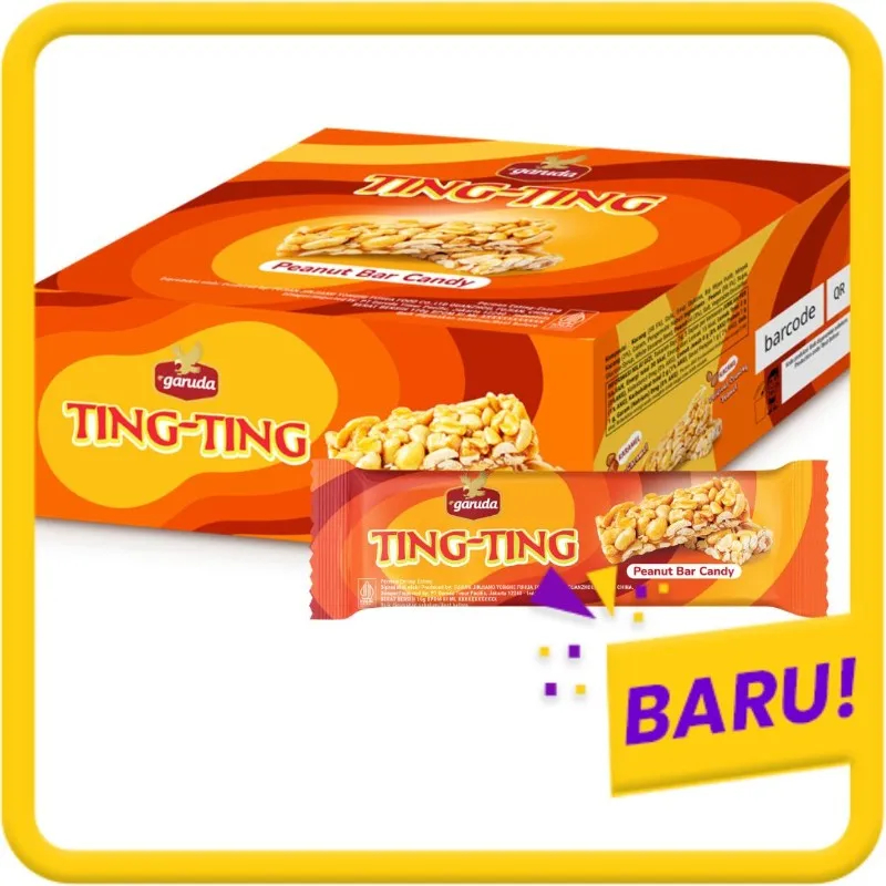 Jual Ting-Ting Garuda Peanut Bar Candy 1 Box isi 12 Pcs | Permen Ting ...
