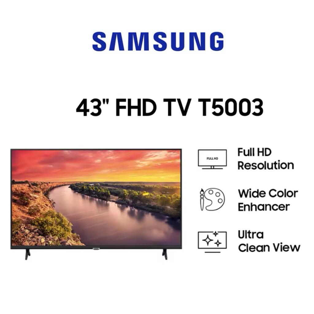 Jual LED TV SAMSUNG FULL HD 43 INCH UA43T5003AKXXD | Shopee Indonesia