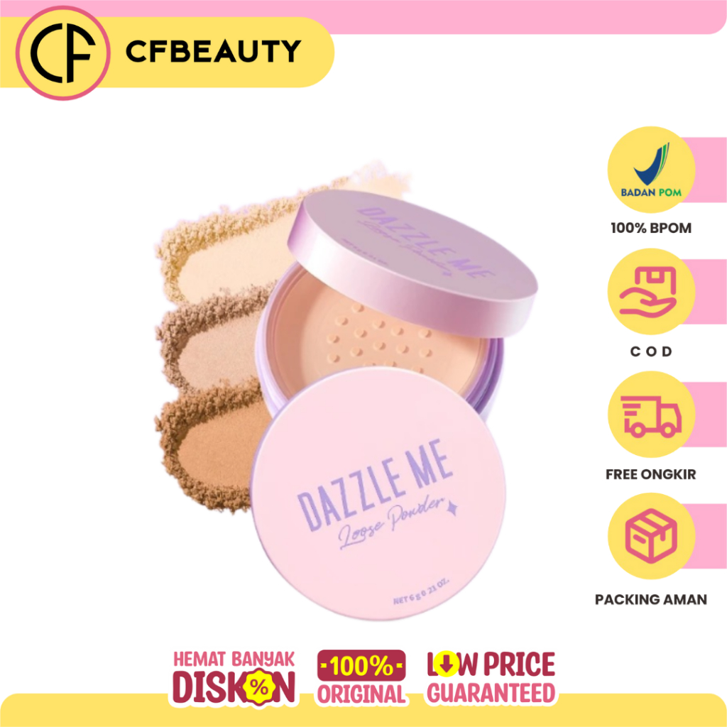 Jual DAZZLE ME Always Setting Loose Powder BPOM | Super Soft Smooth ...