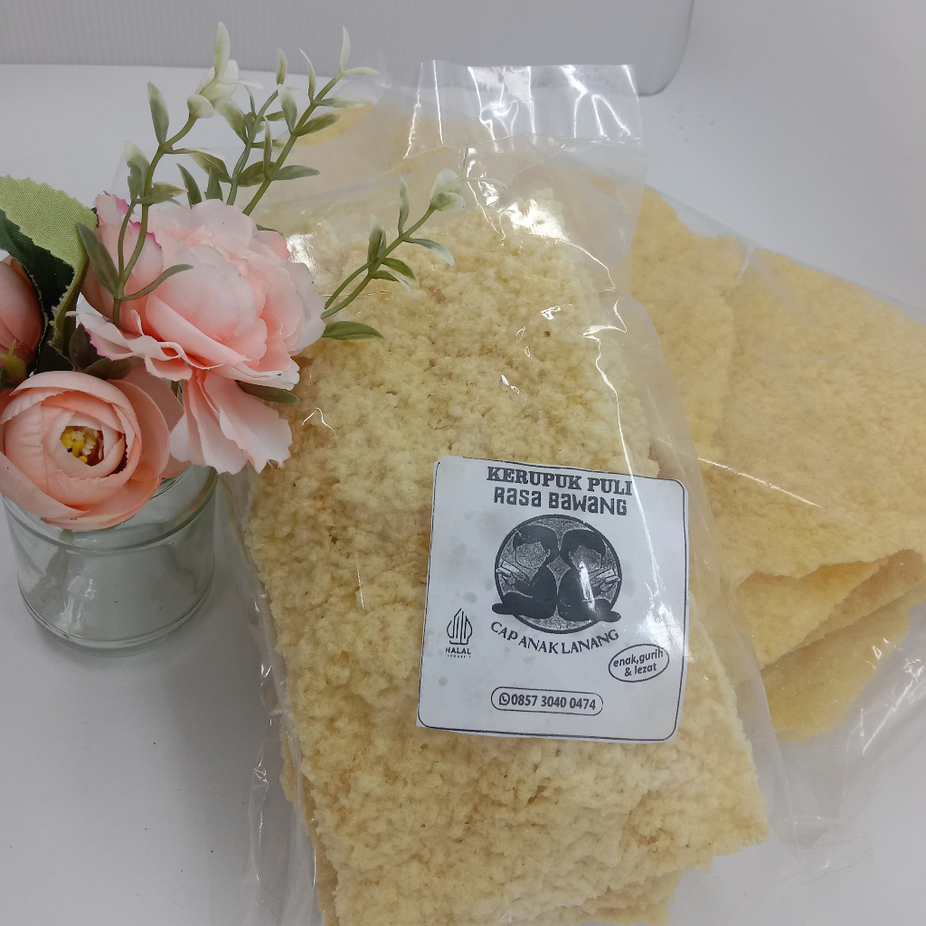 Jual Kerupuk Puli Matang / Kerupuk Puli Beras Rasa Bawang Cap Anak ...