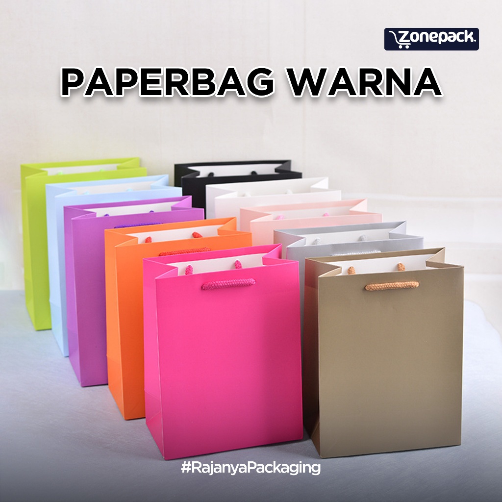 Jual Paperbag Warna | Paperbag Polos Souvenir Merah Ungu Biru Pink ...