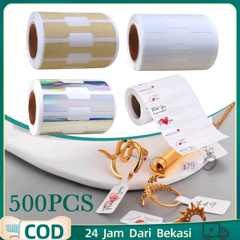 Jual Price Tag Label Perhiasan 500 Stiker Kertas Price Tag Label Stiker ...
