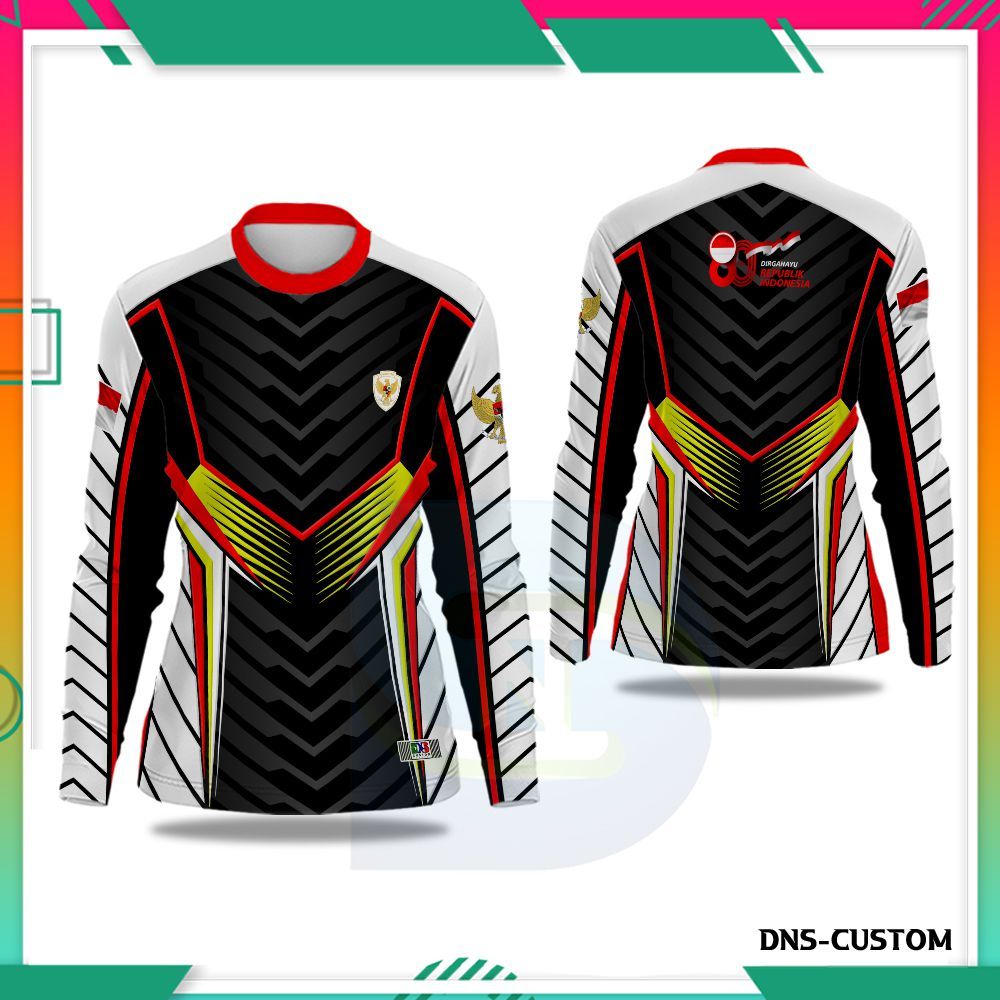 Jual Baju Kaos Jersey Atasan Wanita Baju HUT RI Dirgahayu Republik Indonesia 2025 baju 17 ...