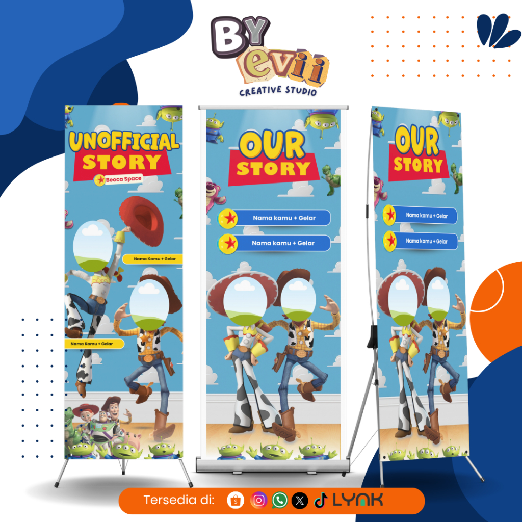 Jual BANNER WISUDA MURAH TOY STORY | DESAIN BANNER SIDANG KEKINIAN | X ...