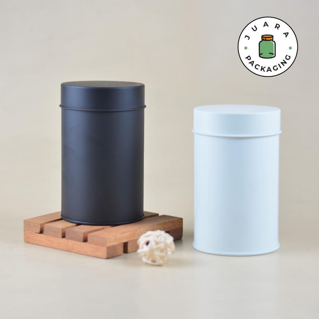 Jual Jar Tabung Silinder Hitam Doff & Broken White Putih Tulang – Wadah ...