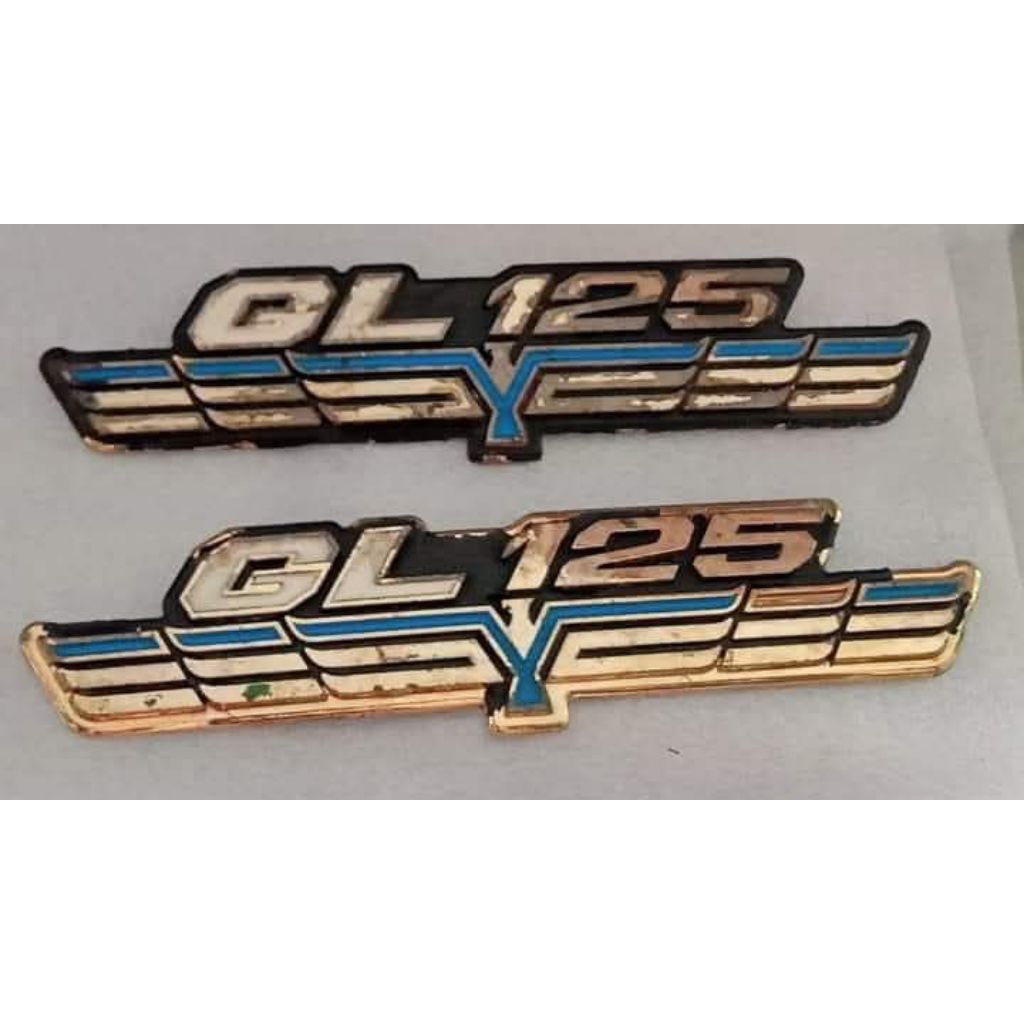 Jual emblem tepong gl 125 original garuda/ emblem box aki gl 100/ gl ...