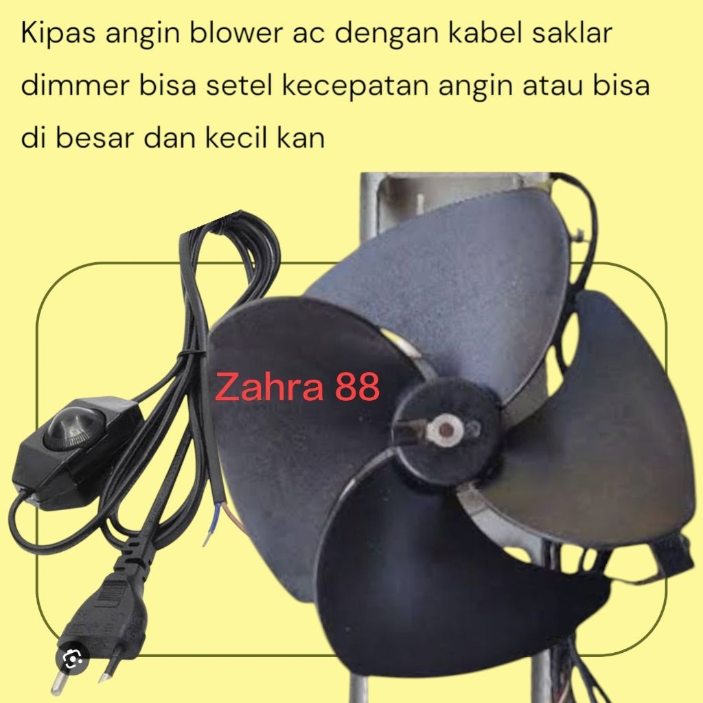 Jual DIMMER KIPAS ANGIN BLOWER AC 2pk 4 DAUN DENGAN KABEL COLOKAN ...