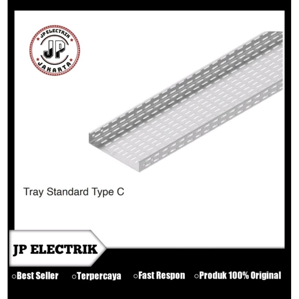 Jual Kabel Tray C 500x100 mm Panjang 3 Meter Electro Galvanize Tebal 1 ...