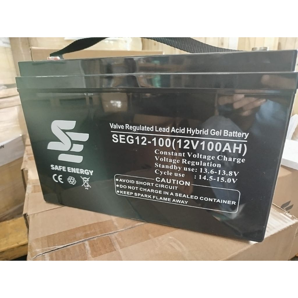 Jual BATERAI UPS 12V 100AH MERK SAFE ENERGY | Shopee Indonesia