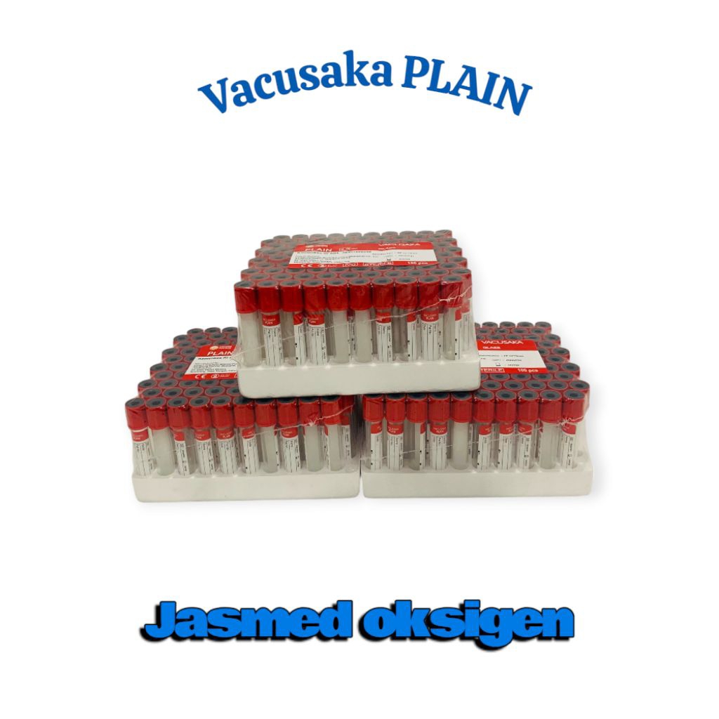 Jual Vacutainer Tabung Pengumpul Darah PLAIN|| Vacusaka Plain 3ml ...