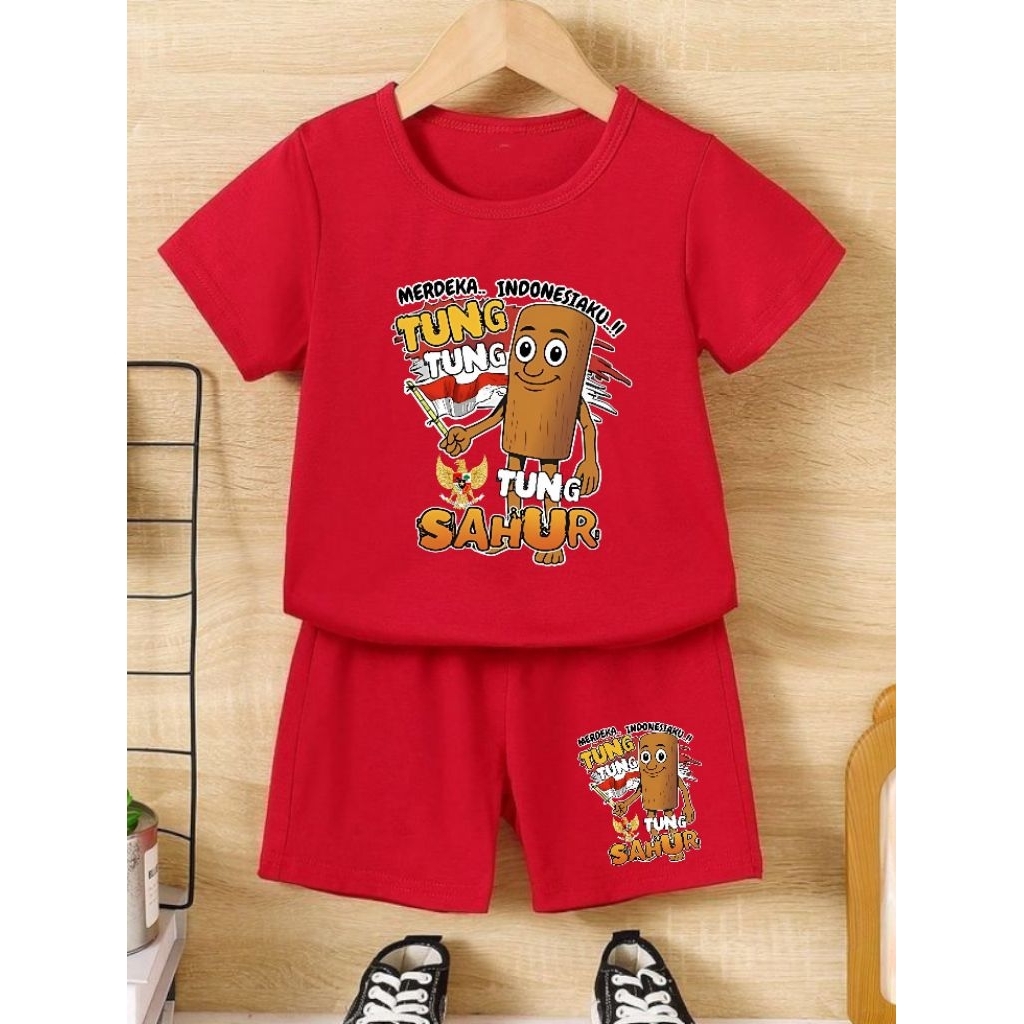 Jual SETELAN 17 AGUSTUSAN ANOMALI TUNG TUNG SAHUR ANAK CEWEK COWOK HUT ...