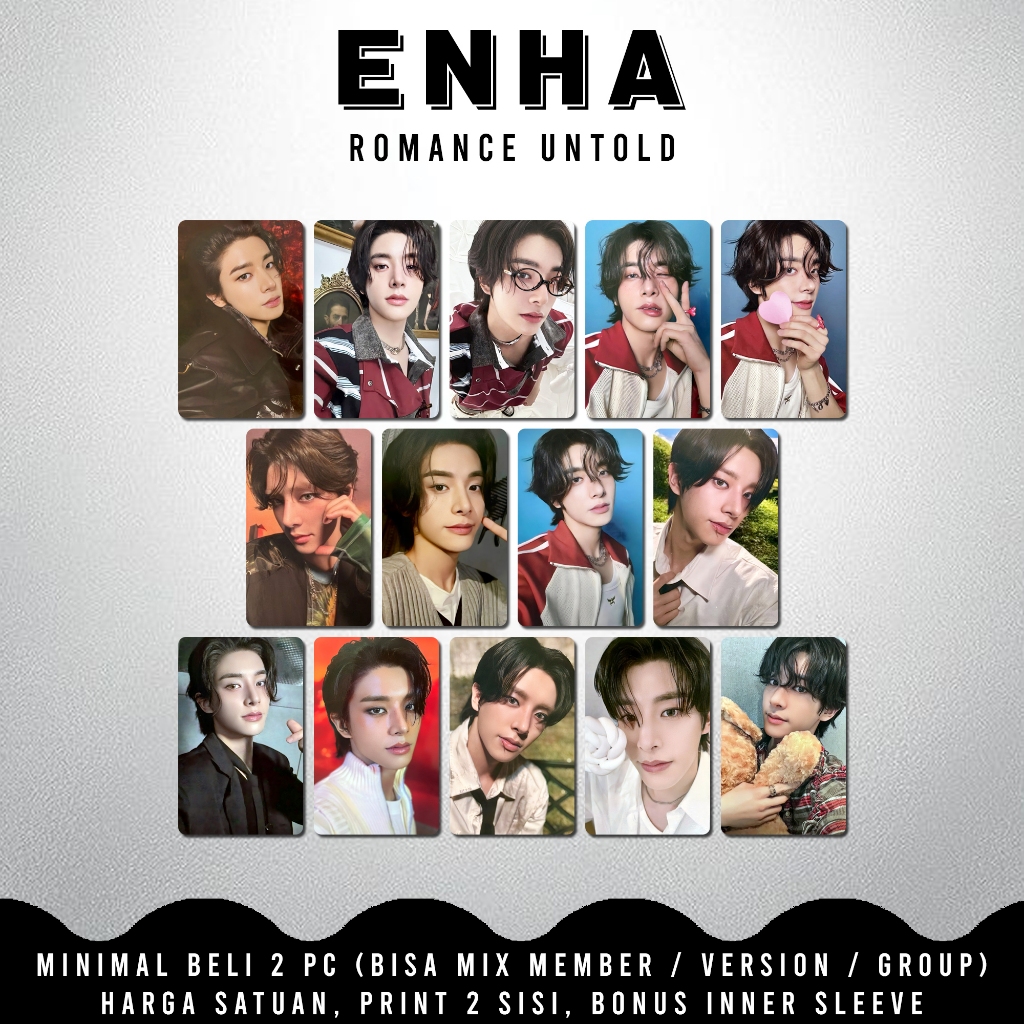 Jual PHOTOCARD ENHA ROMANCE UNTOLD DAYDREAM ZOOM [PART 2] UNOFFICIAL ...