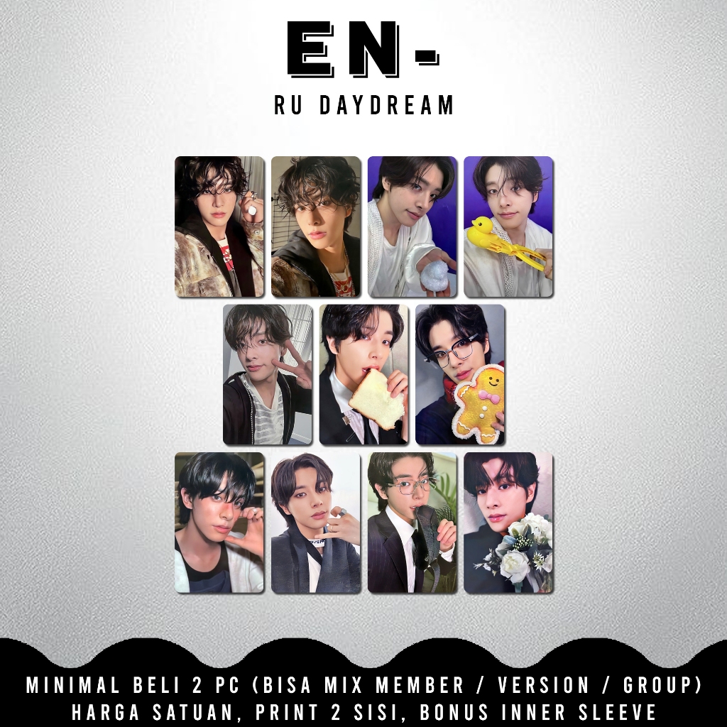Jual PHOTOCARD ENHA ROMANCE UNTOLD DAYDREAM ZOOM [PART 4] UNOFFICIAL ...
