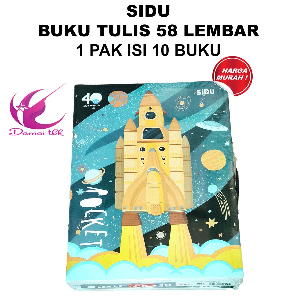 Jual (1Pak Isi 10 Buku) Buku Tulis 58 Lembar SIDU | Shopee Indonesia