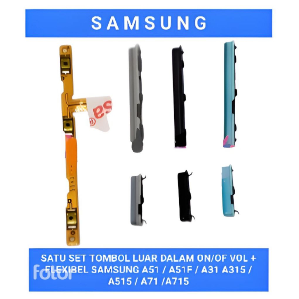 Jual SATU SET TOMBOL LUAR DALAM ON/OF VOL + FLEXIBEL SAMSUNG A51 / A51F ...