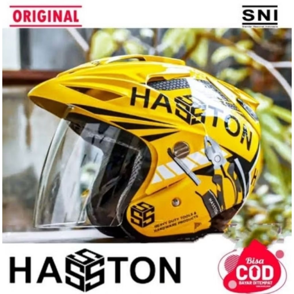 Jual Helm Hasston Original Ukuran L | Shopee Indonesia