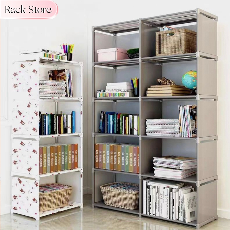 Jual Rak Buku Portable Serbaguna murah Kokoh Kuat rak buku 5 tingkat 4 ...
