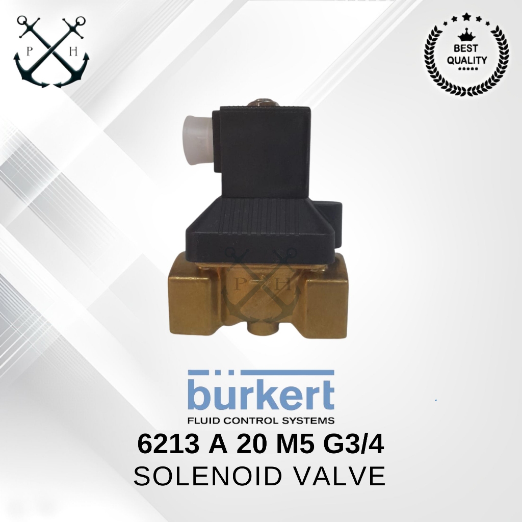 Jual SOLENOID VALVE BURKERT 6213 A 20 M5 G3/4" | Shopee Indonesia