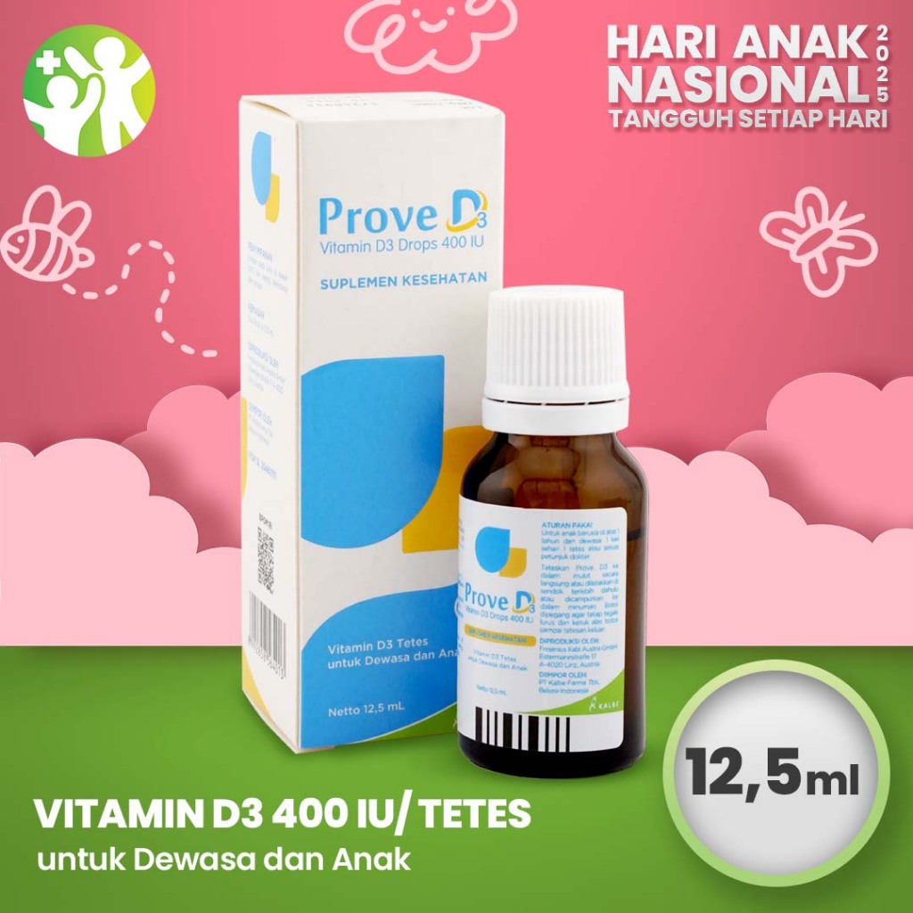 Jual Prove D3 Drop - Vitamin D3 400 IU Tetes 12.5 ml untuk Dewasa dan ...