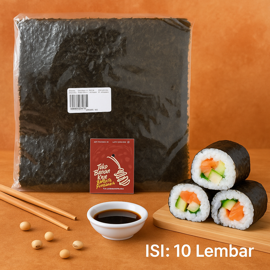 Jual SUSHI NORI HALAL / SUSHI NORI LEMBARAN ISI 10 PCS | Shopee Indonesia