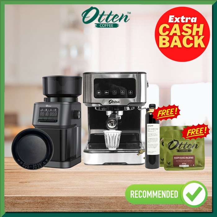Jual PAKET Mesin Kopi Susu Gula Aren Rumahan OTTEN OTTURA Layar Sentuh ...