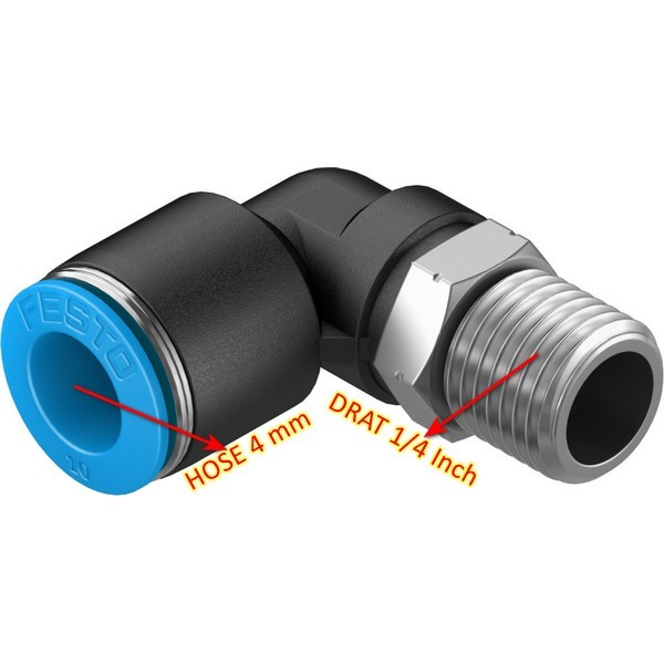Jual FESTO Push-in fitting QSL-1/4-4 / QSL-1/4-6 / QSL-1/4-8 / QSL-1/4 ...