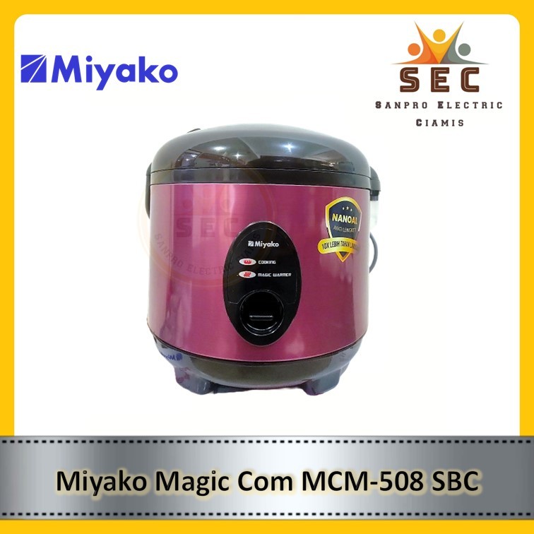 Jual MIYAKO MAGIC COM 1.8 LITER 3IN1 STAINLESS MCM-508 SBC RICE COOKER ...