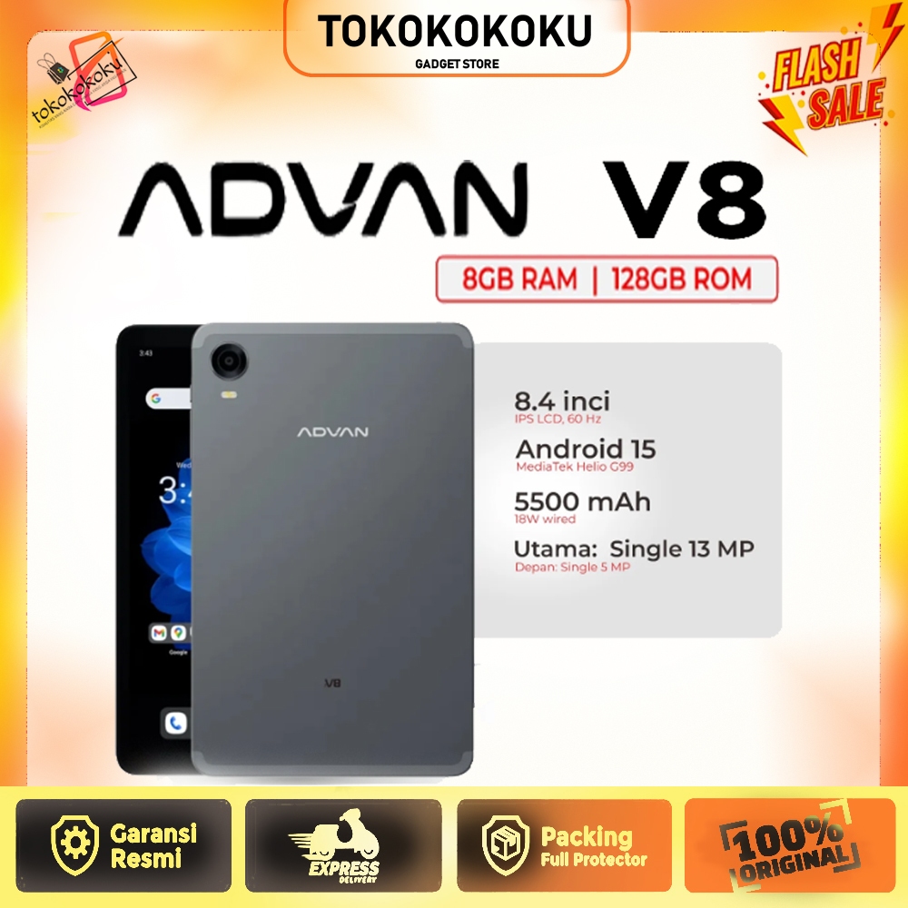 Jual Advan Tab V8 Ram 8/128gb Android 14 Mediatek Helio G99 Tablet 8GB ...