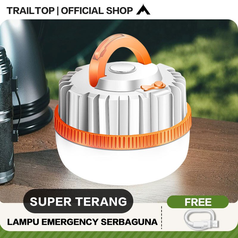Jual Trailtop Lampu Emergency Serbaguna Super terang Tahan 6-8h Pengisian USB-C Lampu Camping ...