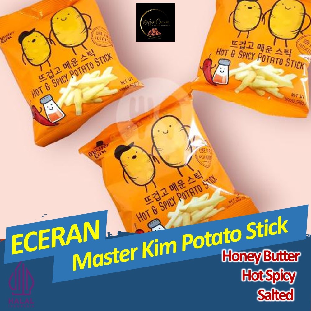 Jual (ECERAN) Master Kim Potato Stick 70 Gram Honey Butter Salted and ...