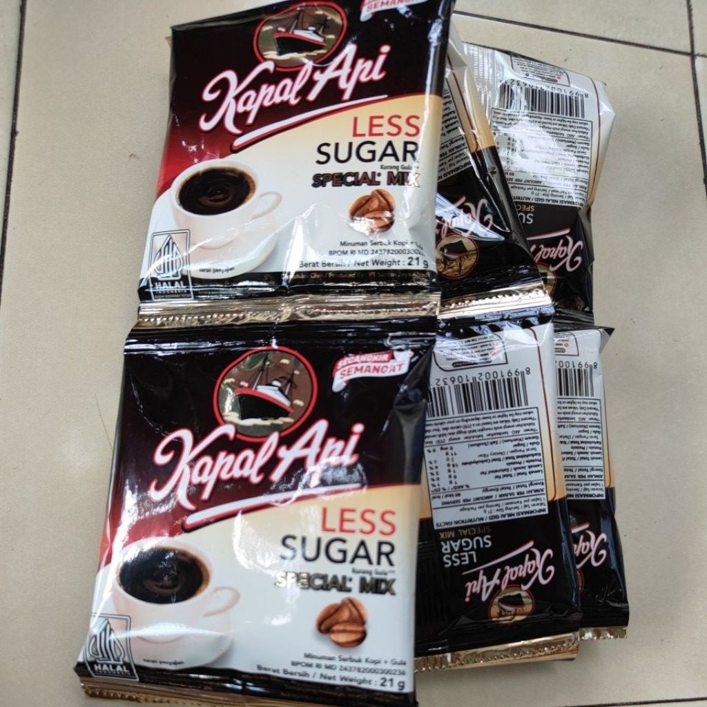 Jual Kapal api less sugar kopi kapal api mix less sugar per renceng isi ...