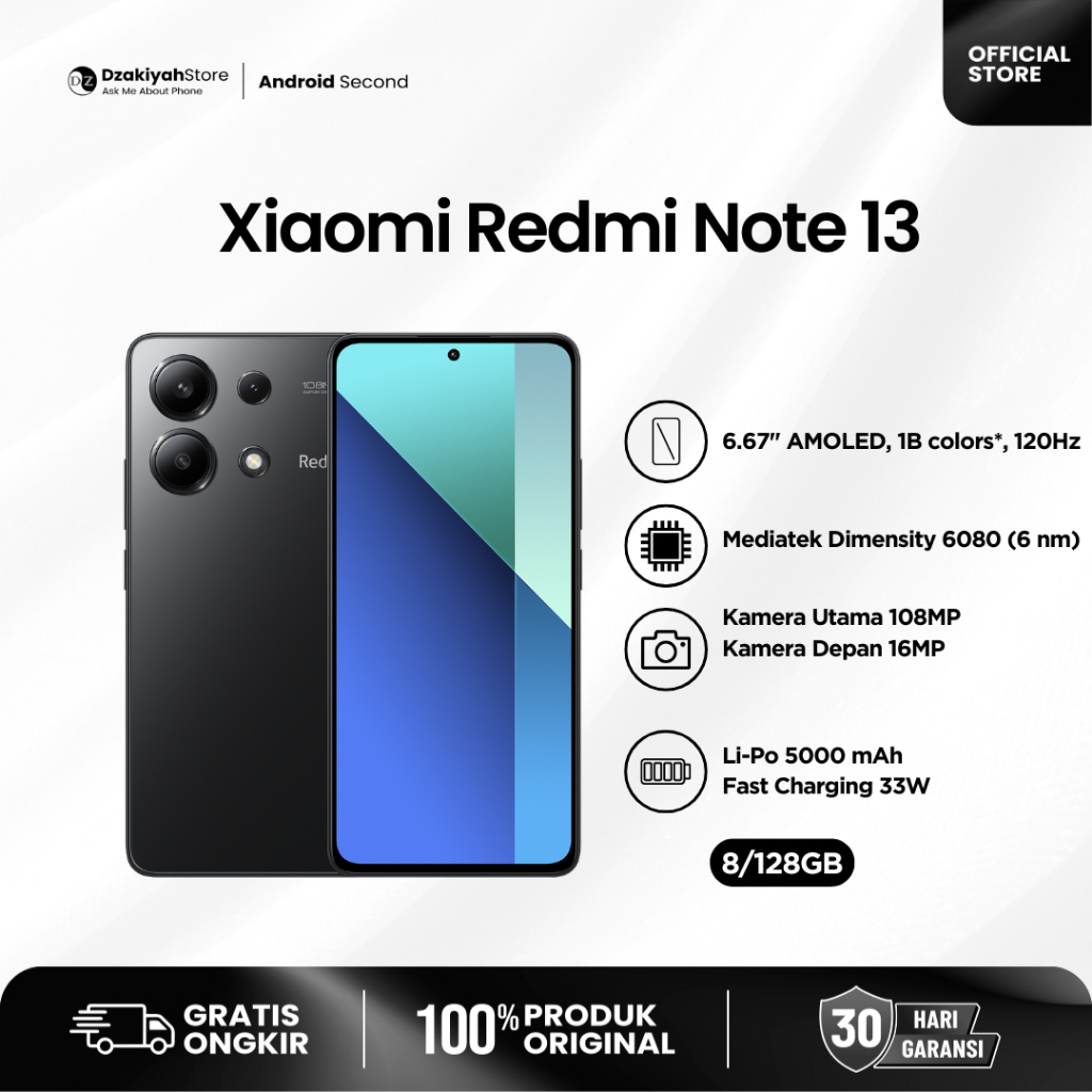 Jual XIAOMI REDMI NOTE 13 SECOND UNIT ONLY GARANSI | Shopee Indonesia