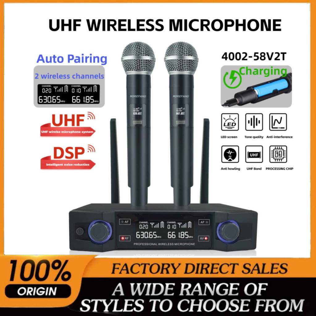 Jual Profesional Mikrofon Wireless microphone Nirkabel UHF Mikrofon MIC ...