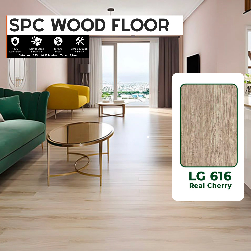 Jual SPC WOOD FLOOR | SPC | Lantai Motif kayu | Lantai Parket | Lantai ...