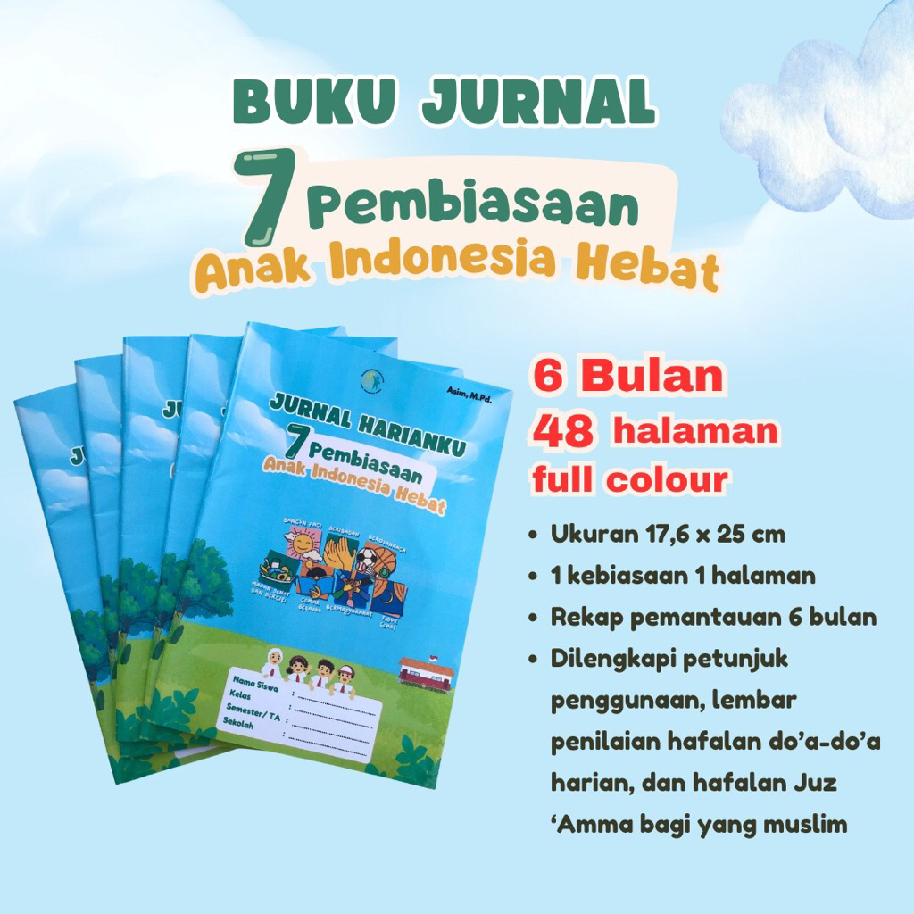 Jual Buku Jurnal 7 Kebiasaan Anak Indonesia Hebat SD/MI | Shopee Indonesia