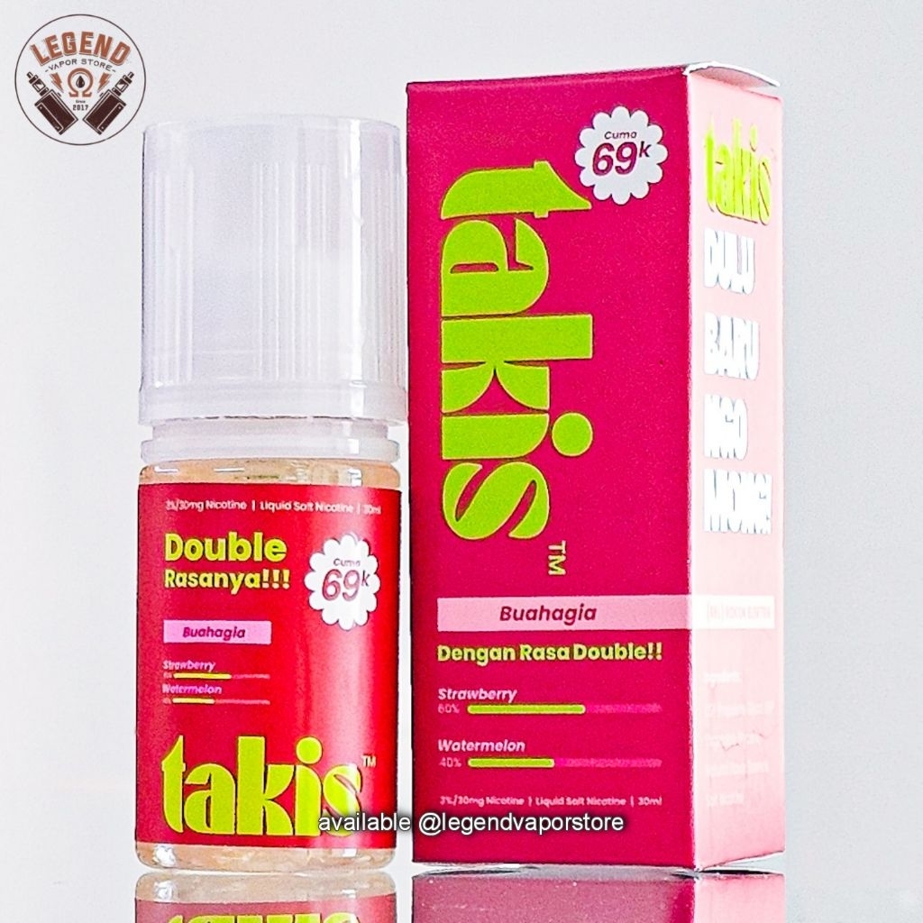 Jual SALT NIC - LIQUID TAKIS Strawberry Watermelon 30ML 30MG AUTHENTIC ...