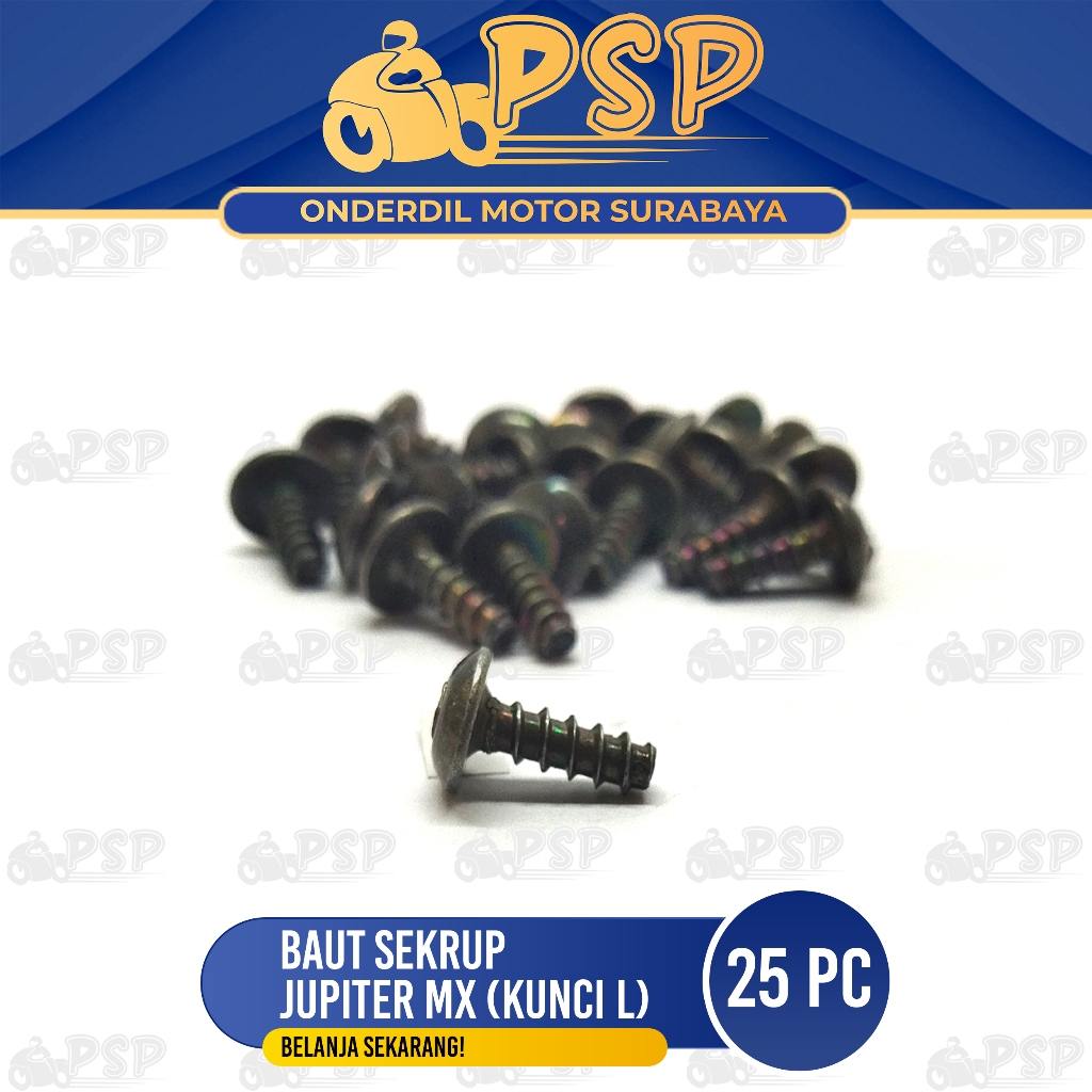 Jual Baut Sekrup Jupiter MX Kunci (L) (Harga 25 PC) - Baud Dek Body ...
