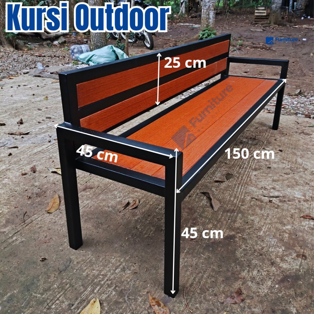 Jual Kursi besi panjang / Kursi Besi Teras Minimalis / Kursi Taman ...